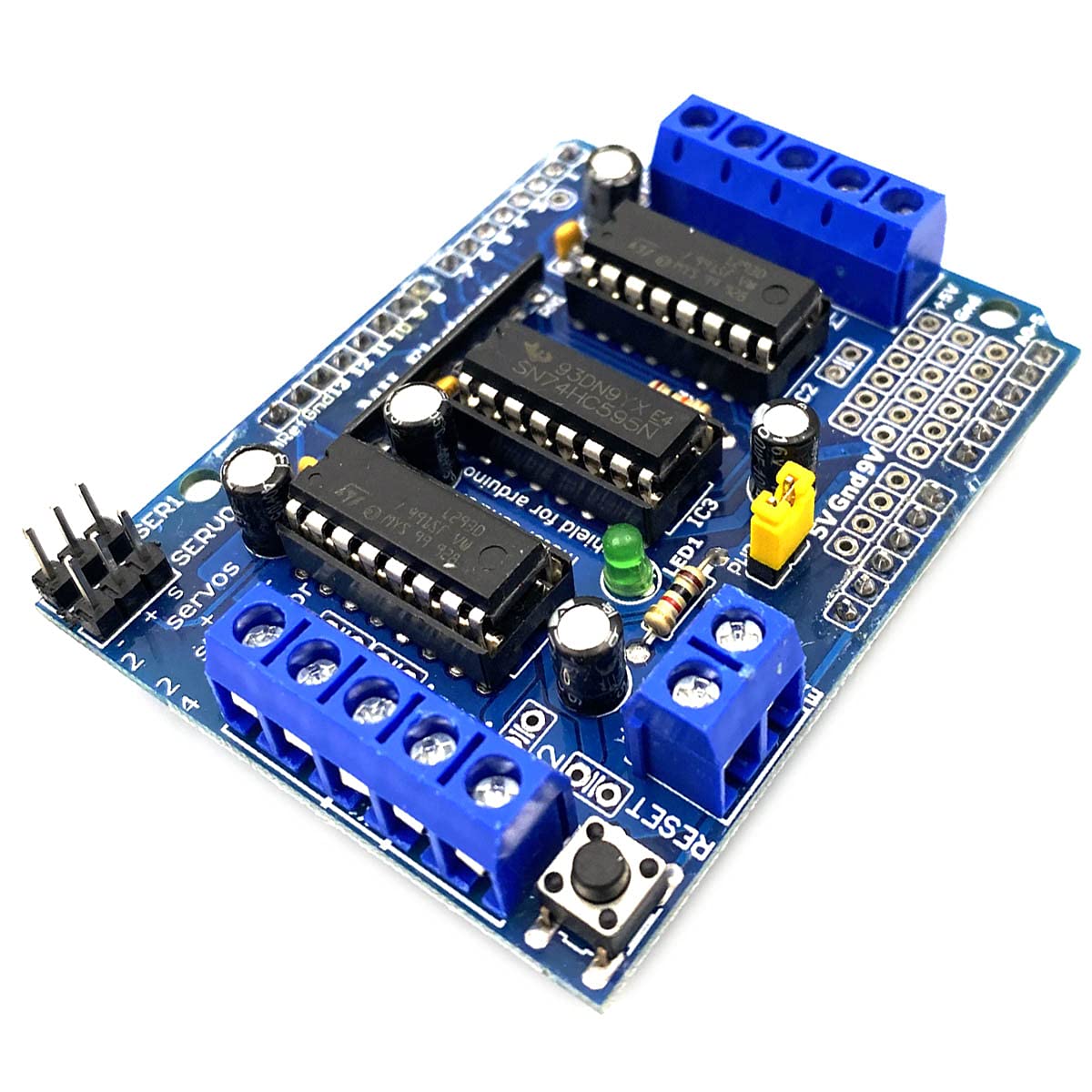 Kiro&Seeu L293D DC Motor Drive Shield Stepper Motor Drive Shield Expansion Board Compatible with Arduino Duemilanove Raspberry Pi