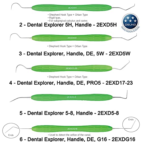 Dental Explorer Comfort Edition 5 Piece Set - C-1042