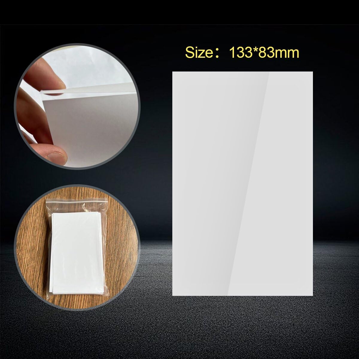 100 Sheet PCR Plate Sealing Film,96 Well Plate Transparent Self-Adhesive Film 83x133mm