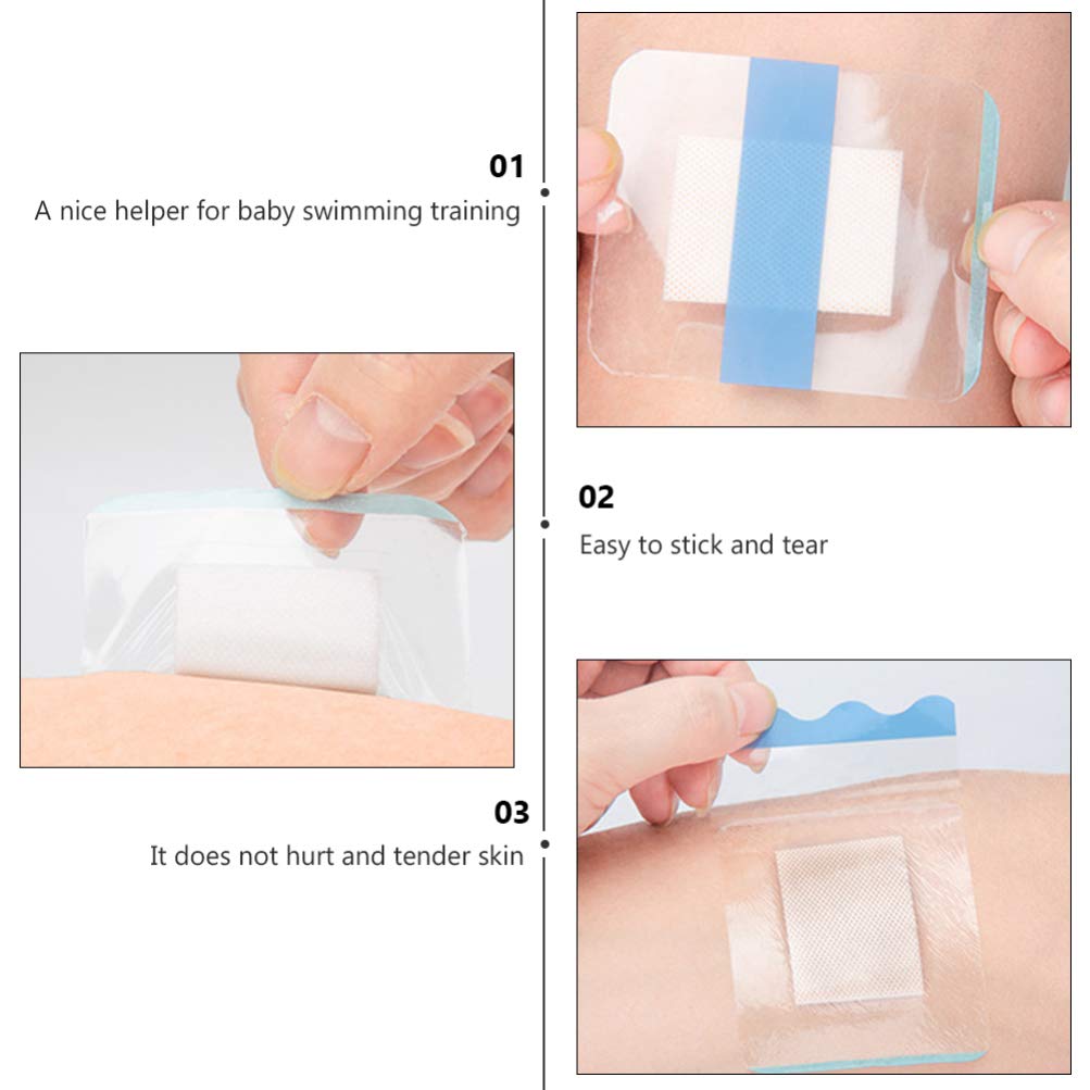 Kisangel 20pcs Umbilical Cord Patch Newborn Swimming Belly Band Bathing Disposable Abdomen Sticker for Baby Toddler Newborn Belly Button Essentials(Random Styles)