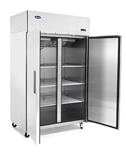 ATOSA MBF8002 Commercial Freezer, Double 2 Door Side By Side, Energy Star