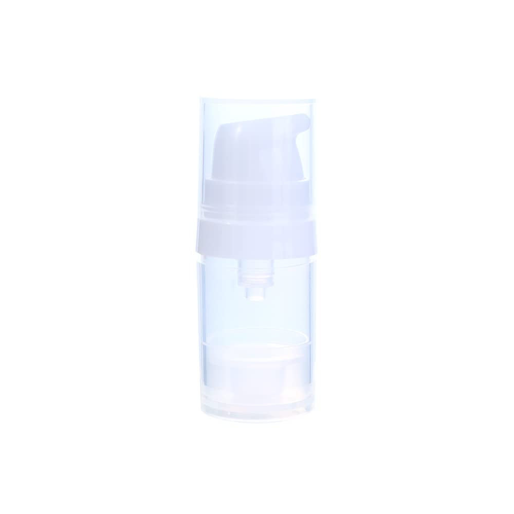 1pcs Mini Airless Refillable Lotion Bottles,Portable Travel Vacuum Pump Bottles Transparent Airless Pump Vacuum Toiletries Container(5ml)