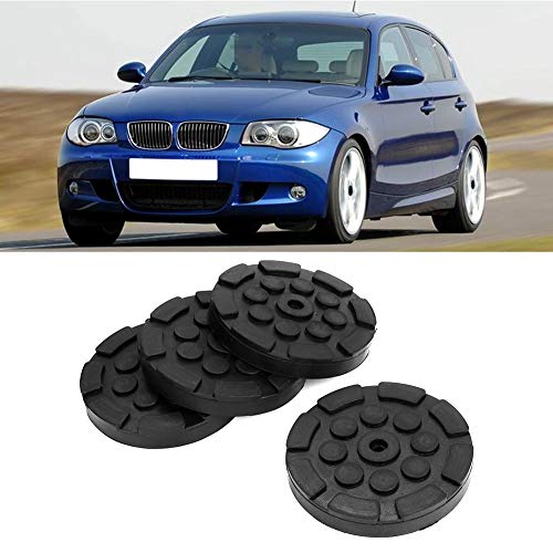 Car Auto Jacking Lift Pads, 4 Pcs Car Round Rubber Arm Pads Auto Jacking Lift Pads Weightlifter Accessories