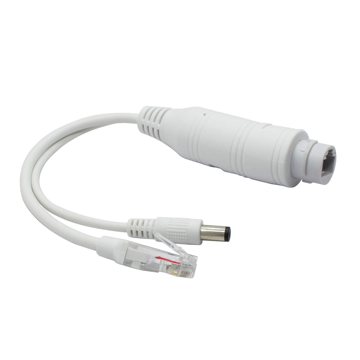 ANVISION 2-Pack Active 48V to 12V Waterproof PoE Splitter Adapter, IEEE 802.3af Compliant 10/100Mbps, for IP Camera AP Voip Phone and More, White