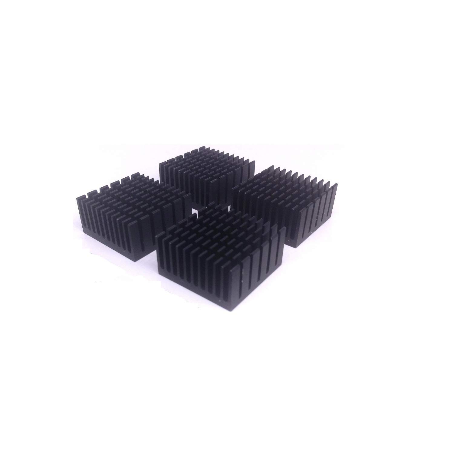 Easycargo 40mm Heatsink Kit 40mmx40mmx20mm + 3M8810 Thermal Conductive Adhesive Tape, Cooler Aluminium Heat Sink for Cooling 3D Printers Stepper Motor TEC1-12706 Thermoelectric Peltier Cooler 40x40x20