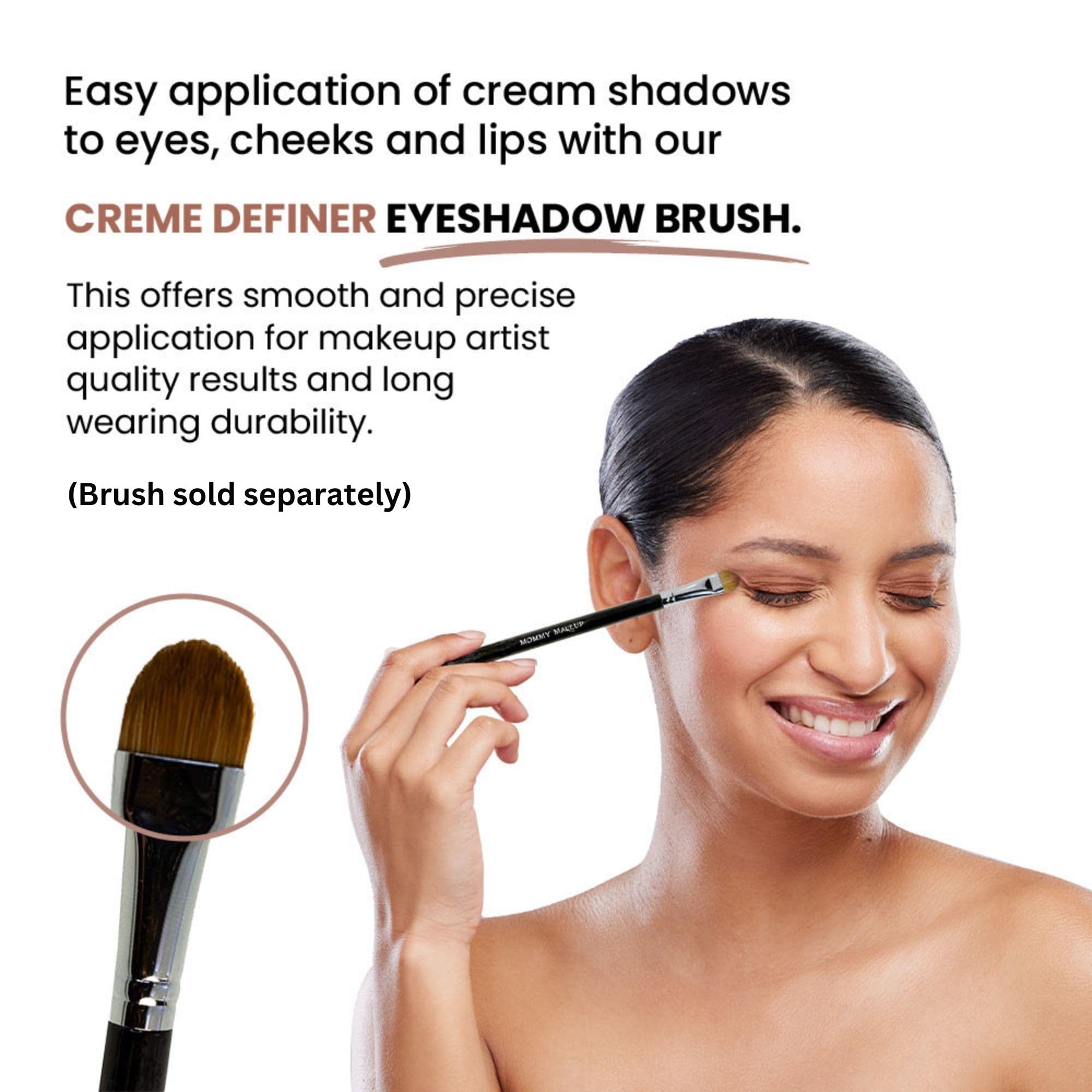 Any Wear Creme Eyeshadow - Waterproof, Smudge-proof, Highly Pigmented - Cream Eye Shadow for Eyes, Cheeks & Lips - Oil-free, Paraben-Free, Cruelty Free (Brighten Up) by Mommy Makeup