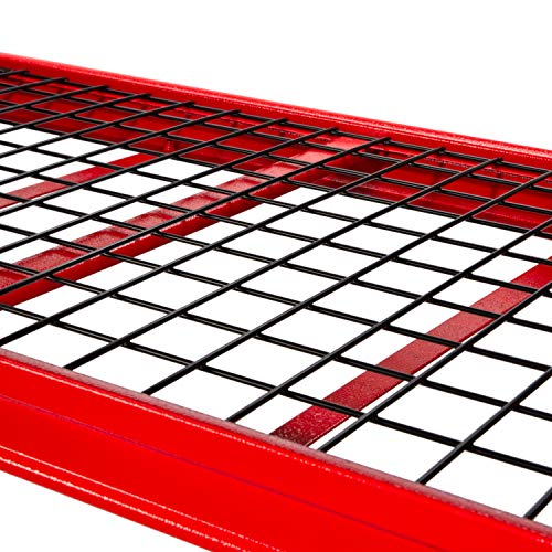 Craftsman 2-Shelf 3-Foot Tall Stackable Tool Chest Depth Storage Rack, 2-Pack, Red