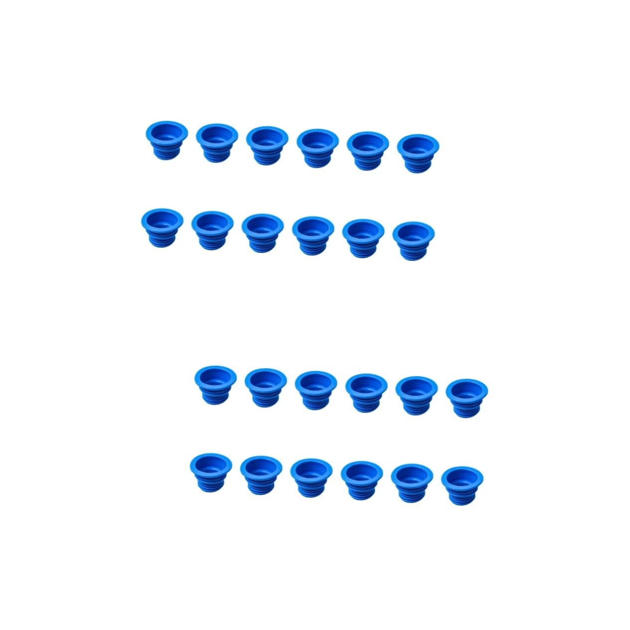 24 Pcs Bathtub Stopper for Bathroom Silicone Sink Cover Kitchen Accessories Silicone Sink Plug
