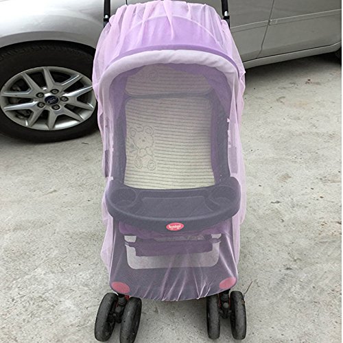 Anytec Infant Baby Mosquito Mesh Insect Bug Netting Buggy Cover Fly Screen Netting Provides Complete Children Protection (Pink)