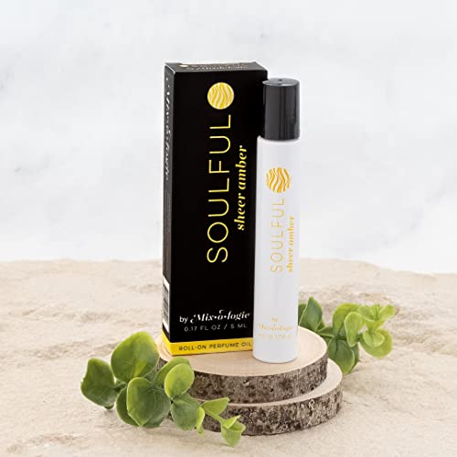 Mixologie Perfume Rollerball Alcohol-Free Roll-On Perfume (Soulful (Sheer Amber))