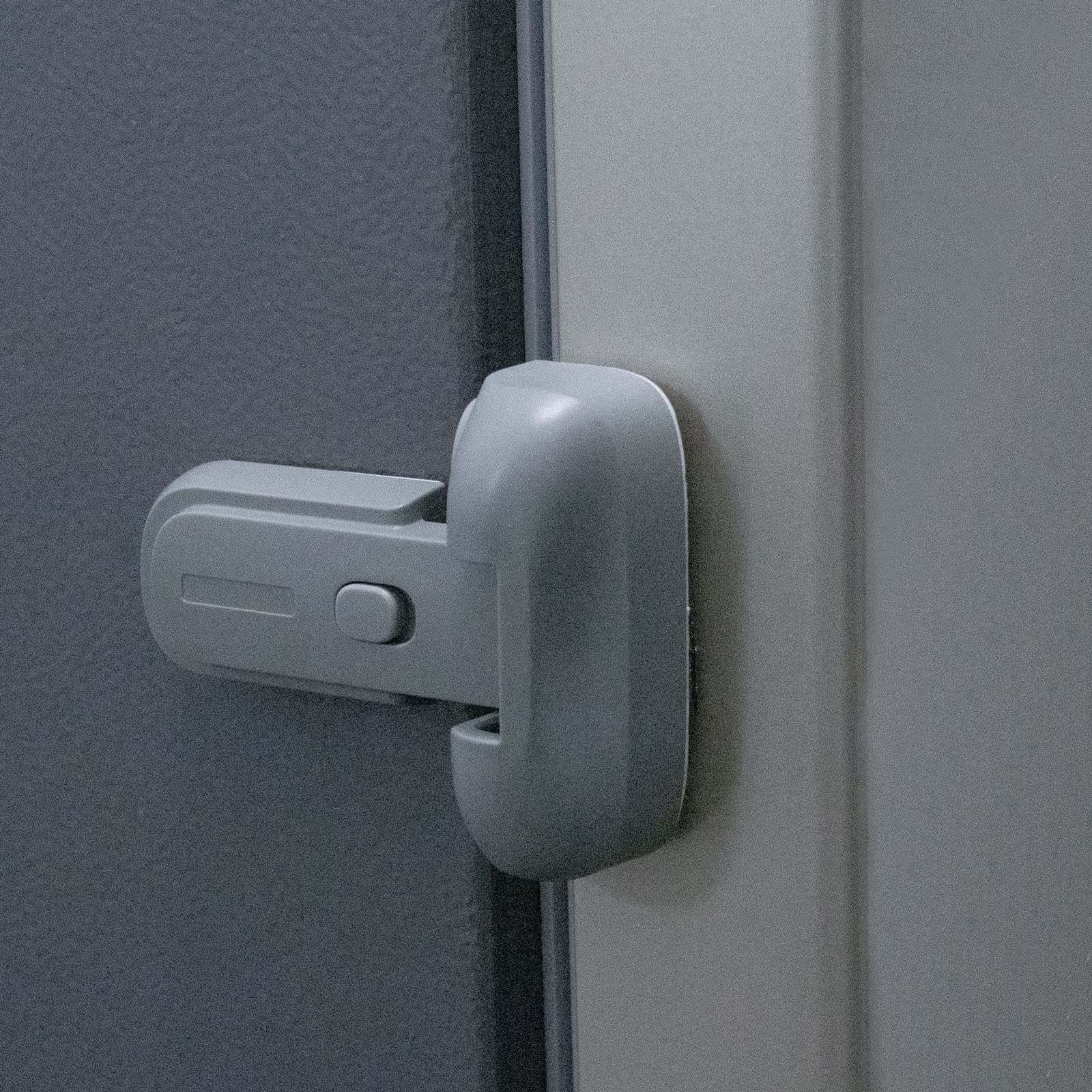 2 Pack Refrigerator Fridge Freezer Door Lock for Kids Child Proof Refrigerator Latch Lock to Keep Door Closed Toddler Kids Child Fridge Locks, No Tools Need or Drill (Grey)