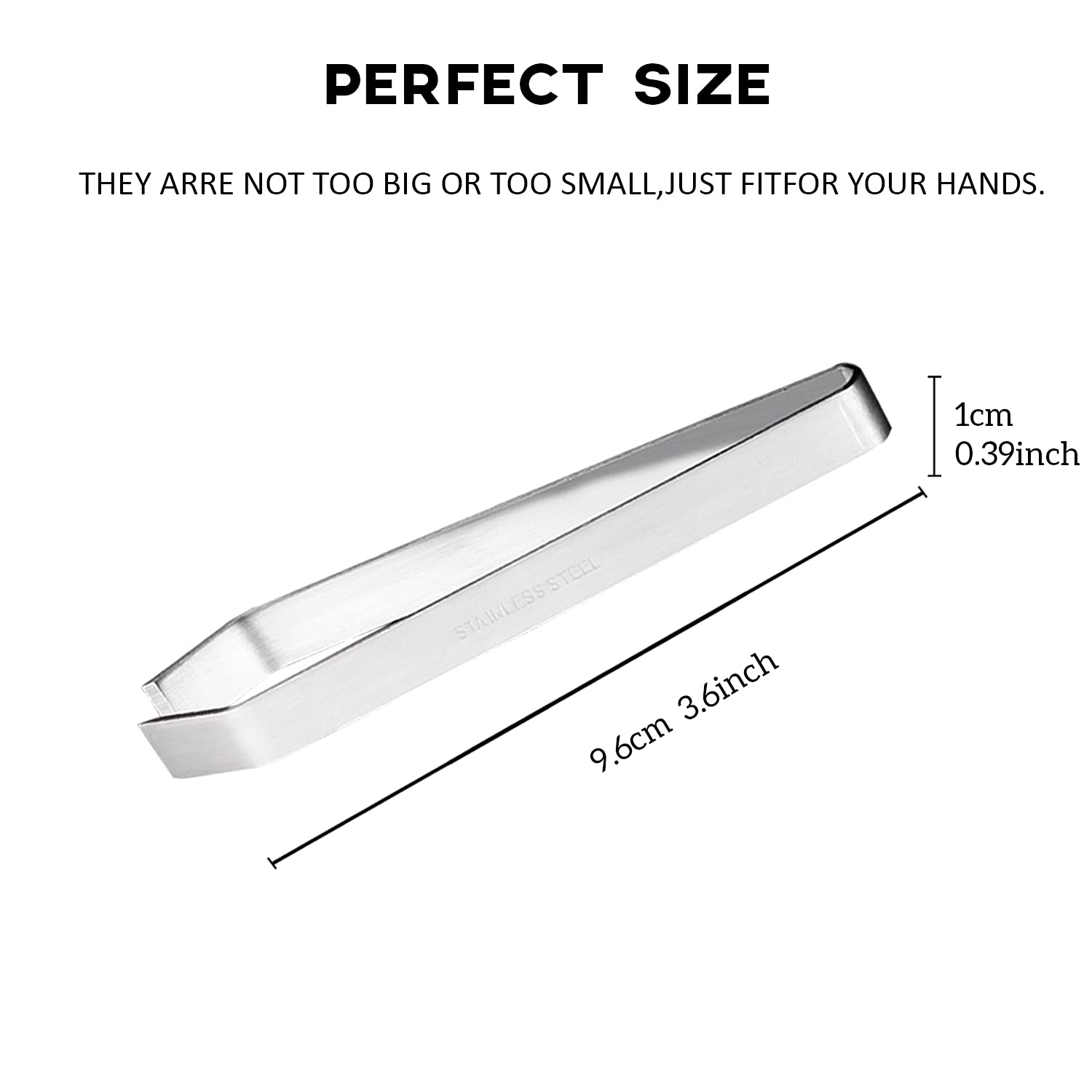 ANXVERS Fish Scaler Remover, 1 Pieces Kitchen Tweezers Stainless Steel Big and Small Tool, Precise Filet knifes for Fish Grip, Salmon Fillet Sushi knife,Tweezers Chicken Plucker -4inch