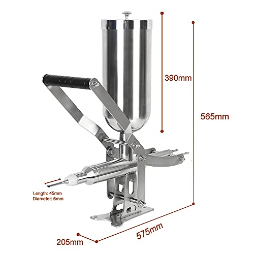 4.5L Manual Jam Filling Machine, Vertical Donuts Filler, Commercial Paste Liquid Churro Cream Fillers for Restaurants, Bakery, CE/FCC