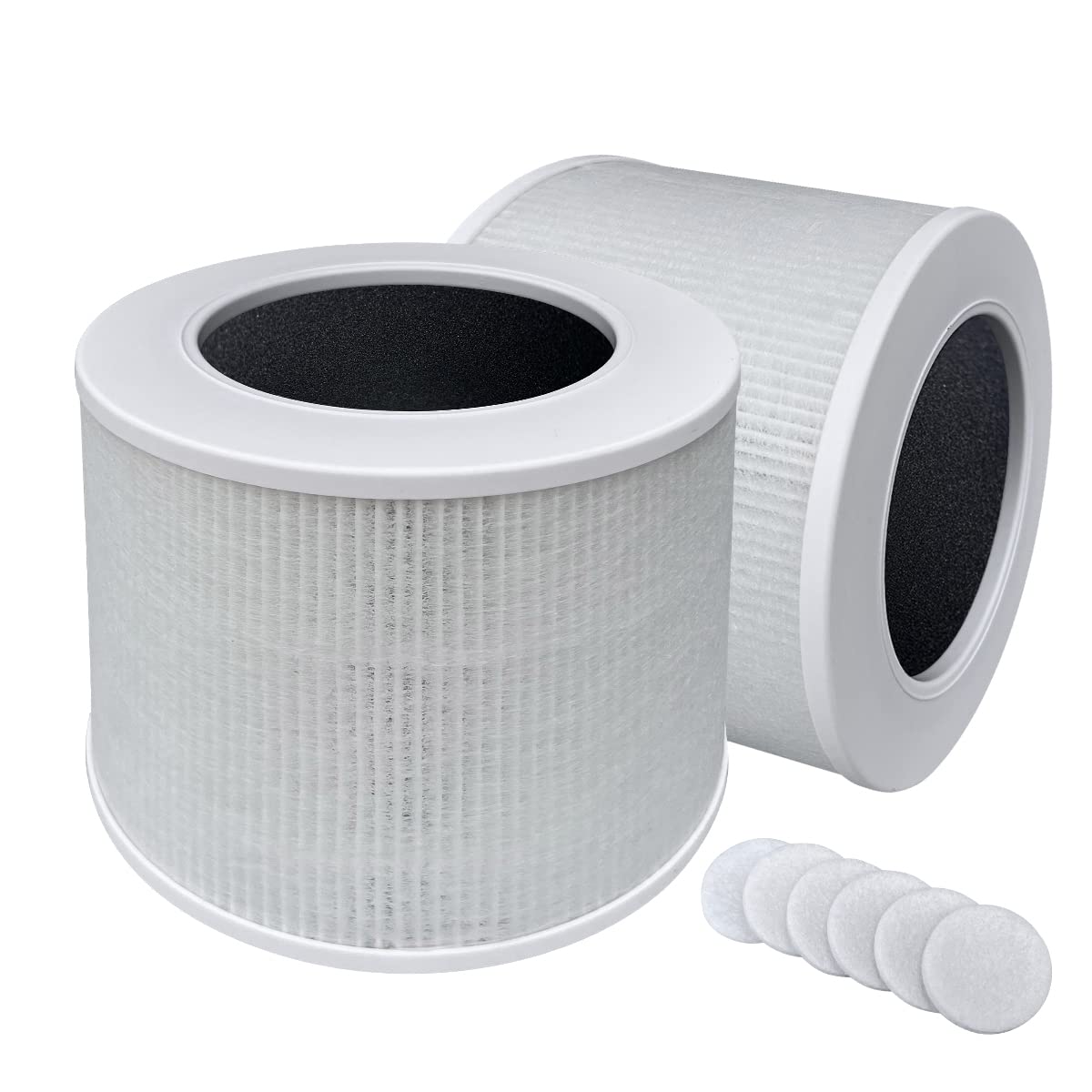 2 Pack Replacement Filter Compatible with Air Purifier, with 6 Aroma Pads