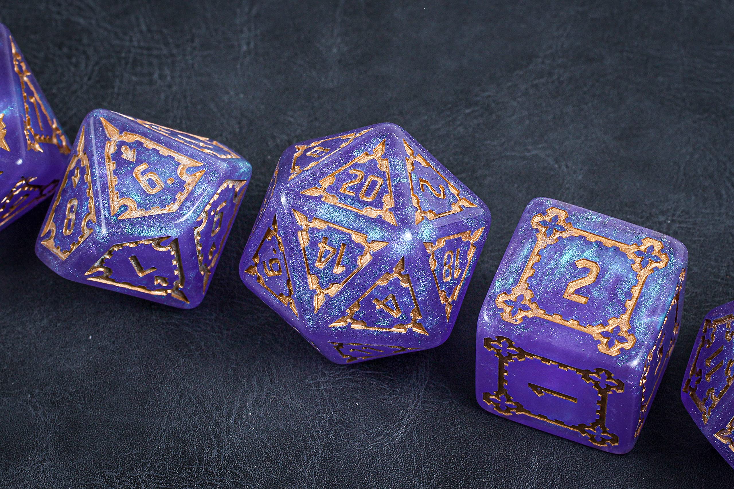 3DEGOS Jumbo Demon Queen DND Dice Set for Dungeons and Dragons Gifts, D&D, D and D, Pathfinder, Accessories, D20, Polyhedral, Resin Dice, Metal, Dice Tray, Tower, Bag, Box