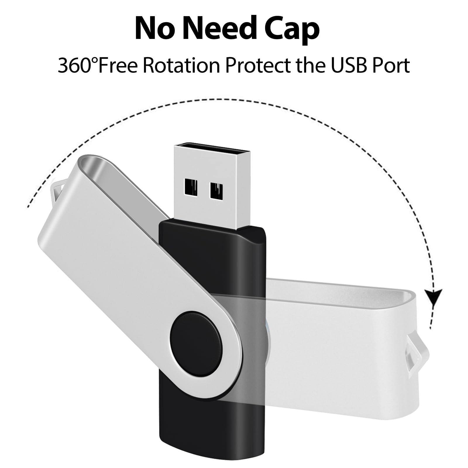 AreTop 512MB USB Flash Drives 100 Pack, Premium USB2.0 100 Pack Thumb Drives Bulk USB 100 Pack 512MB Pendrive Memory Stick Jump Drive 100 Pack Flash Drives Bulk (100 Pack 512MB, Black)