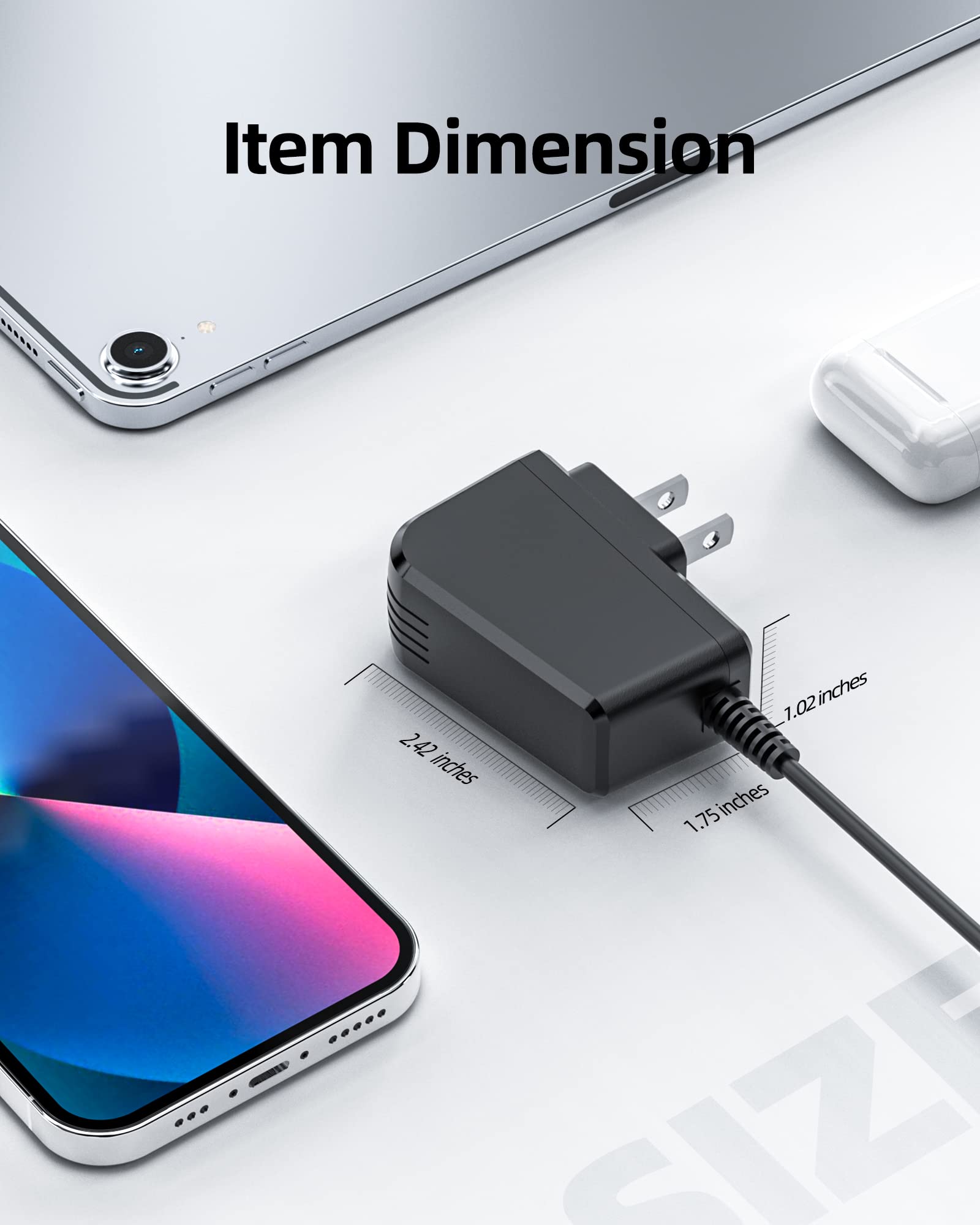 Compact-Designed Charger Fit for Manscaped Lawn Mower 3.0/2.0, Electric Groin Hair Trimmer Manscape Shaver Power Adapter Supply Cord
