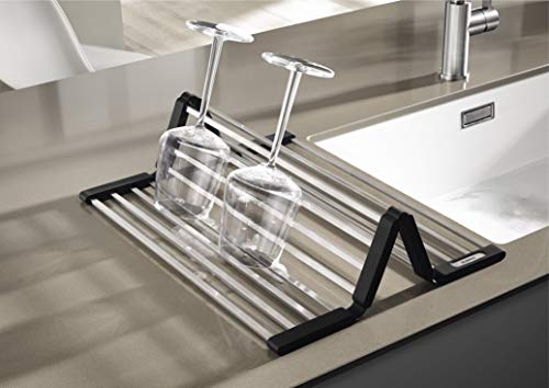 BLANCO 238483 Folding mat, 440 mm, Black/Silver
