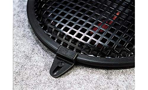 4 Pairs 15" Inch Subwoofer Metal Waffle Grills - Universal Speaker Cover Guard - Black