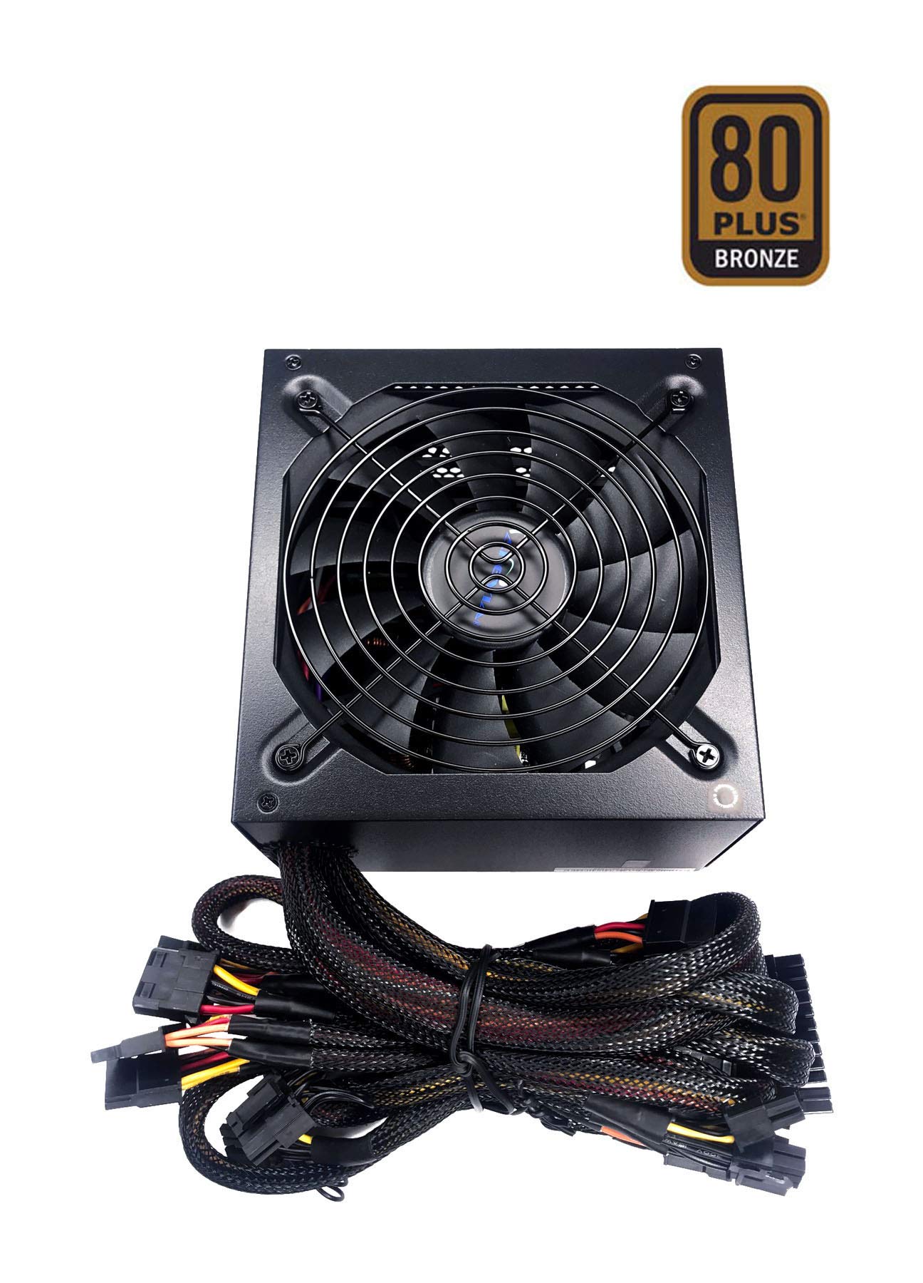 Apevia JUPITER800W Jupiter 800W 80 Plus Bronze Certified Active PFC ATX Gaming Power Supply, Supports Dual/Quad Core CPUs, SLI/Crossfire/Haswell