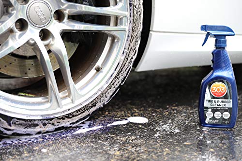 303 Tire and Rubber Cleaner - Preps Tires for Dressing - Fast Acting Foaming Formula - Removes Tire Browning - Safe for All Rubber and Vinyl, 32 fl. oz. (30579CSR)
