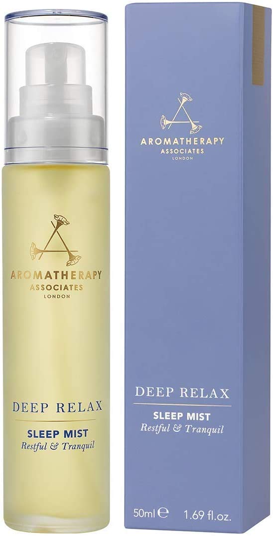 Aromatherapy Associates Deep Relax Sleep Mist. Body and Linen Spray for Restorative Sleep. Made with Vetivert, Chamomile and Sandalwood Essential Oils (1.69 fl oz)
