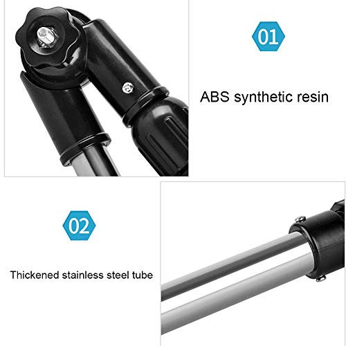 Umbrella Mount Holder, Adjustable Umbrella Mount Stand No Need Wrench to Attach/Detach Umbrella Clamp for Wheelchair, Walker, Rollator, Bicycle, Pram, Stroller(Black)