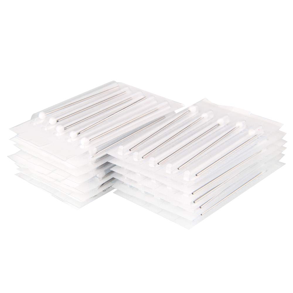 Chrontier 50PCS Body Piercing Needles 16G 1.2mm Gauge Sterilized Surgical Steel For Ear Nose Lip Navel Belly Tongue Nipple Eyebrow Labret Piercing Tool Supply