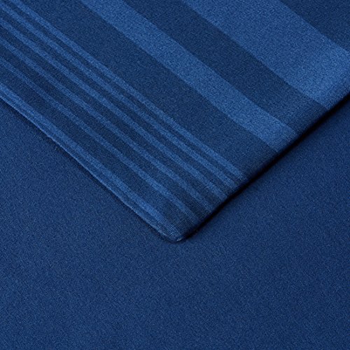 AmazonBasics Microfiber Duvet Cover Set – 135x200cm/50x80cmx1, Royal Blue Calvin Stripe