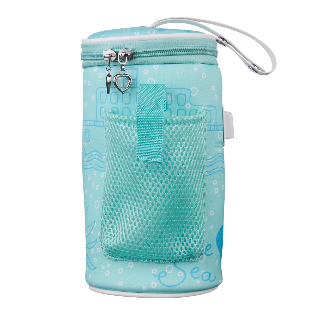 AOZBZ Baby Bottle Warmer Bag Portable USB Heating Intelligent Warm Breast Milk Insulated Tote Bag for Baby