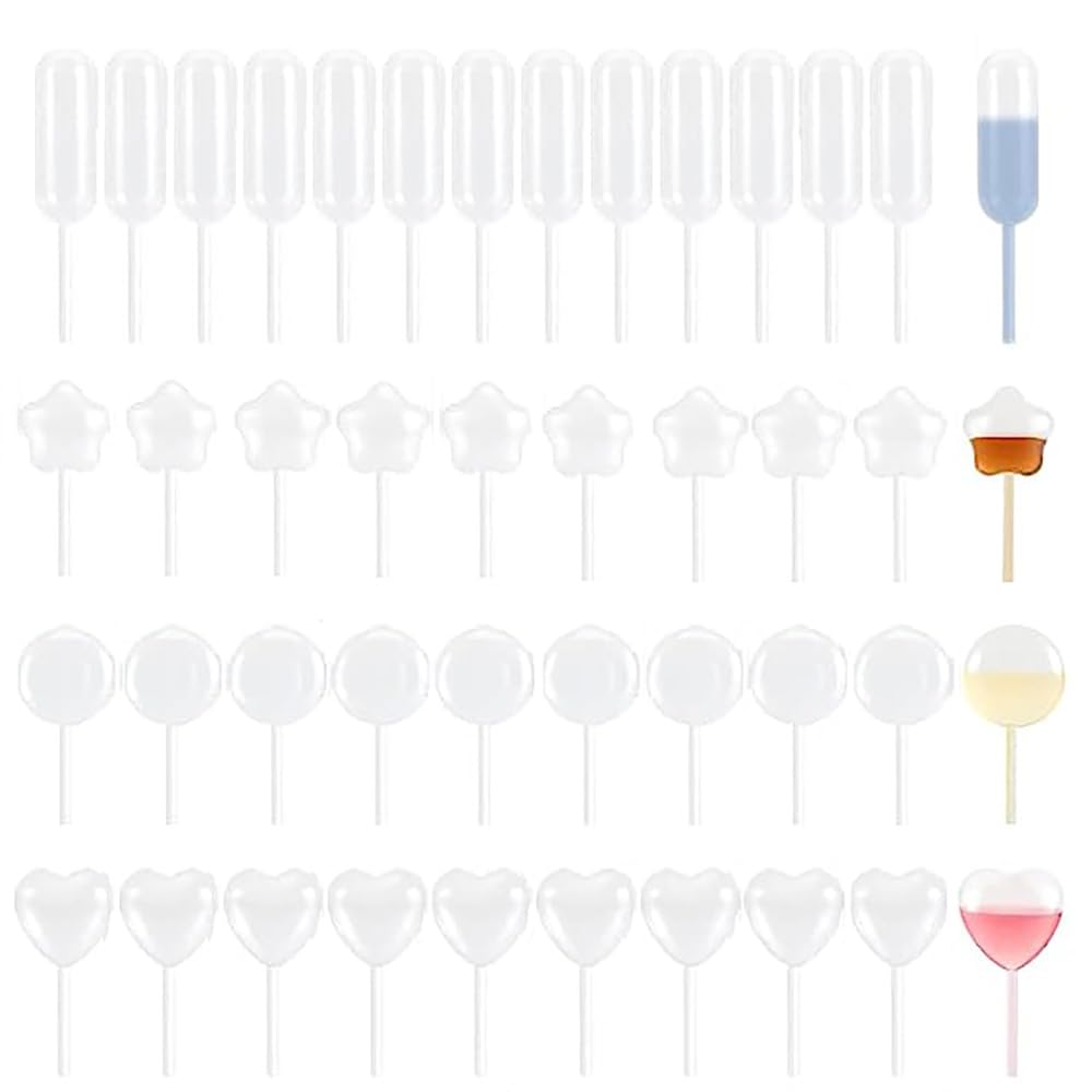 250PCS 4ml Cupcakes Pipettes, Food Grade Plastic Disposable Pipettes, Suitable for Chocolate or Strawberries Cupcakes, Ice Cream, Waffles, Chocolate Dessert