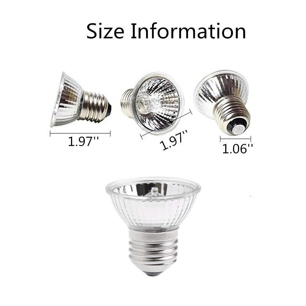75W UVA &UVB Sun Lamp Sunbathe Reptile Lizard Lamp Pet Coop Heater Reptile Chicken Turtle Brooder 6 Pack Heat lamp