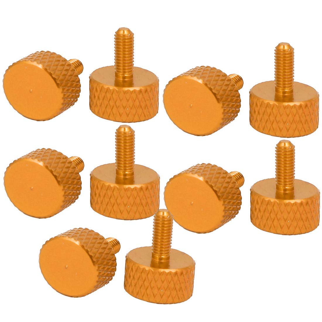 New Lon0167 Computer PC Featured Graphics Card Knurled reliable efficacy Thumb Screws Gold Tone M3x8mm 10pcs(id:6ea e9 5f 741)