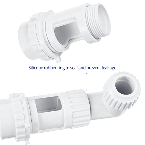 3 Pcs Pool Fountain Jet Adjustable Waterfall Pool Fountain Spray Above Inground Swimming Pool Waterfall Sprayer Flower Flower Pond Fountain Nozzle Accessories