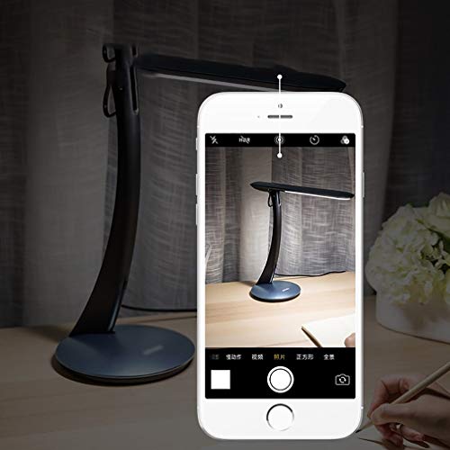 Led Light LED Desk Lamp Table Light Power Switch Button No Video No Blue Light Folding Non Slip Base Eye Caring Desk Lamp Kids (Color : Blue)