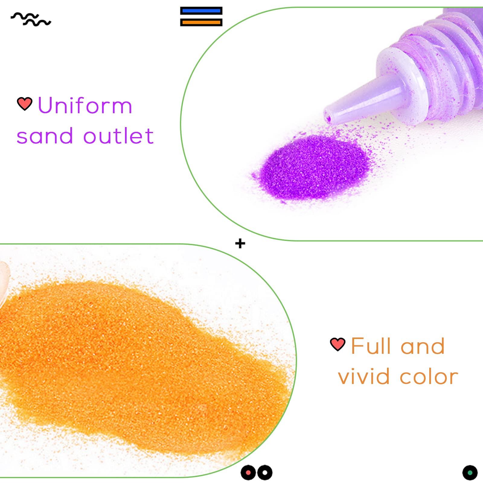 28 PCS Art Sand,DIY Arts and Crafts Kit,Terrarium Sand Play for Wedding Decor,Painting,Children,Decorations,Crafts(1.25oz Bottles)