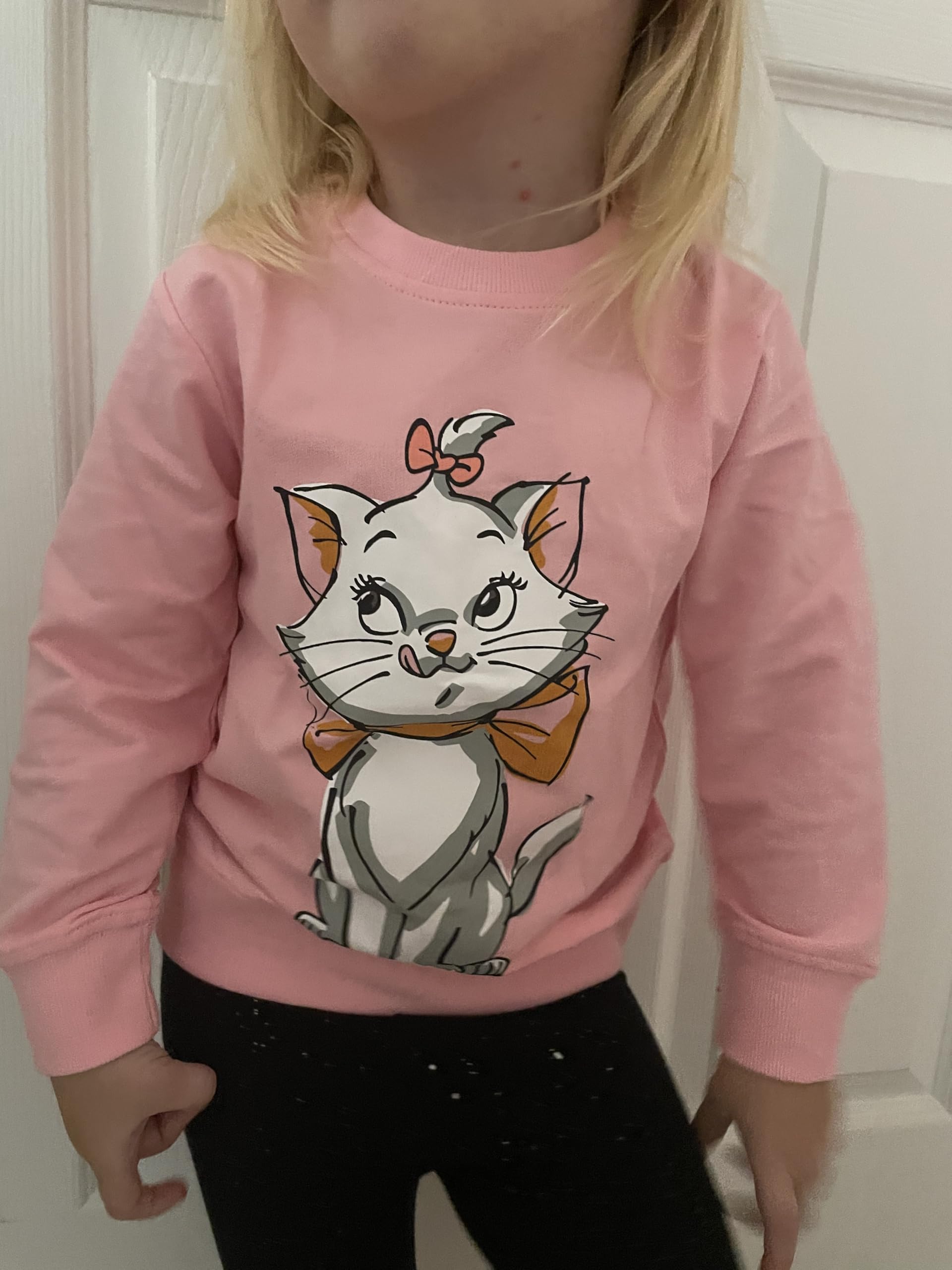 RETSUGO Toddler Baby Girls Cat Sweatshirts Casual Pullover Crewneck Winter Long Sleeve Tops Shirts Clothes 2t(75-Cat 90)
