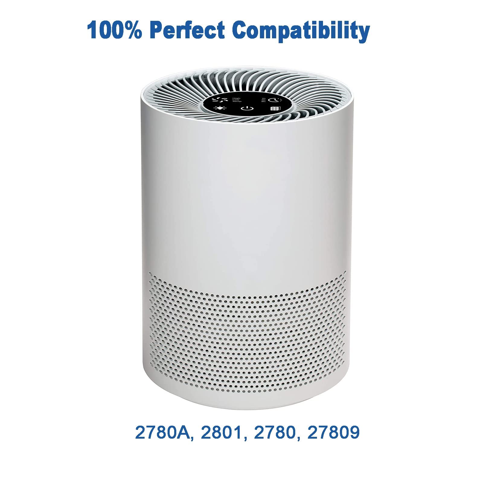 2801 Filter, Laukowind 2801 Carbon Replacement Filter Compatible with Bissell Personal Air Purifier 2780 2780A 27809 Part 2801 HEPA Filters (Pack of 1)