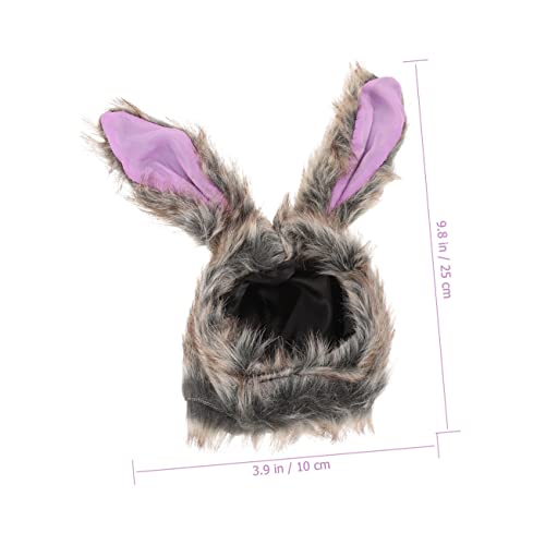 2 pcs Bunny Props Cloth Cosplay Plush Christmas Supplies Dog Clothes Hat Halloween Ear Easter Decorative Costume Headband Kitten Accessory Breathable Accessories Use Headdress