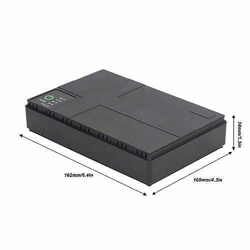 10400mAh POE UPS Battery Backup Power Supply 5V 9V 12V 2A Mini Uninterruptible 85V to 265V (US Plug)