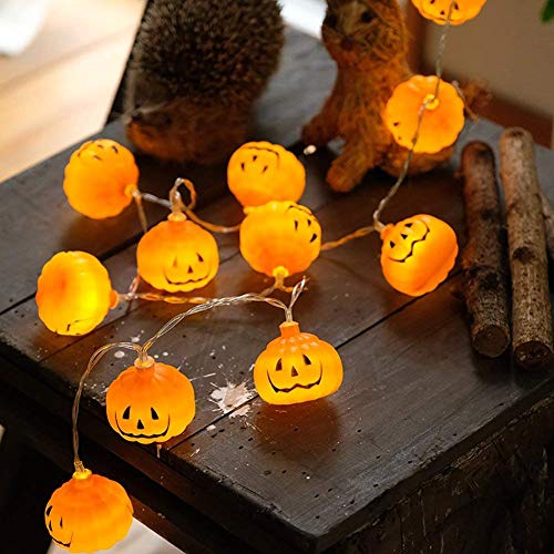 1m/2m/3m Halloween Pumpkin Led String Lights Garden Home Party Decoration Holiday String Light Halloween Lights 2M 20 LEDs(Arrived in About 15 Days)