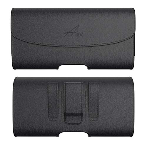 AGOZ Cell Phone Case for Samsung Galaxy Note 20, Note 10+, Note 9, S23 Ultra, S22 Ultra, S22+, S21+, S20+, S20 Ultra, S10+,A32 A42 A12 A13 A14 A02s A03s Belt Clip Leather Holster (Fit with SLIM Cover)