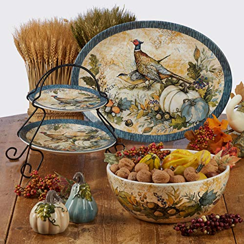 Certified International Harvest Gatherings 11" Dinner Plates, Set of 4, Multicolor