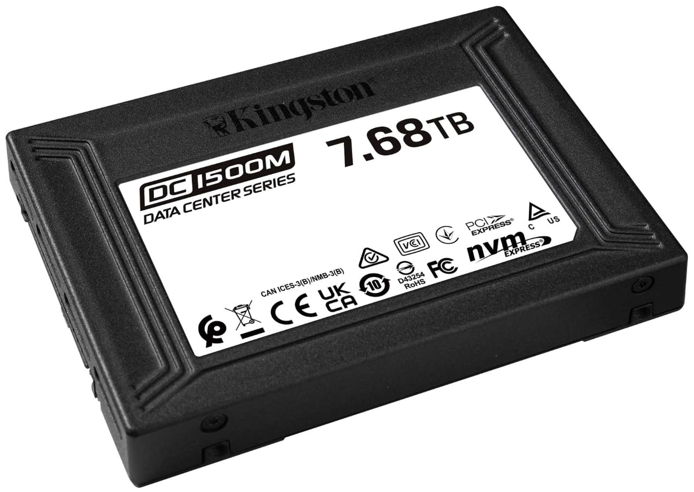 Kingston DC1500M 7.68 TB Solid State Drive - 2.5" Internal - U.2 (PCI Express NVMe 3.0 x4) - Mixed Use - 1 DWPD - 3100 MB/s Maximum Read Transfer Rate - 5 Year Warranty