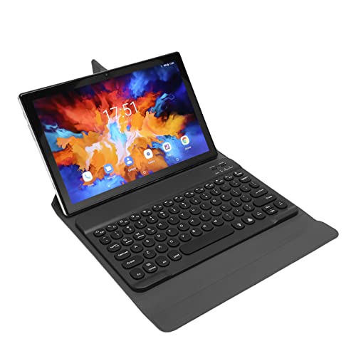 10.1in Tablet, 12GB RAM 256GB, 1920x1200 MT6755 8 Core, with Mouse Keyboard, 4G Call 5G WiFi, 8800mAh Battery 100β240V US Plug (White)