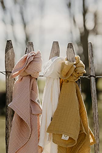 Bibs Cuddle Cloth | 2-Pack of 100% Organic Cloths | Perfect Nursing & Changing Mat Cover | Soft & Absorbent | Made in Denmark | Measures 27" x 27" (Ivory)