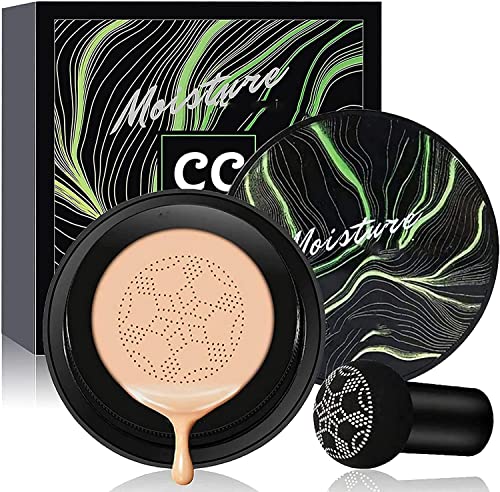 Royu Mushroom Head Foundation, Cushion CC Cream, Moisturizing Concealer (Natural Color)