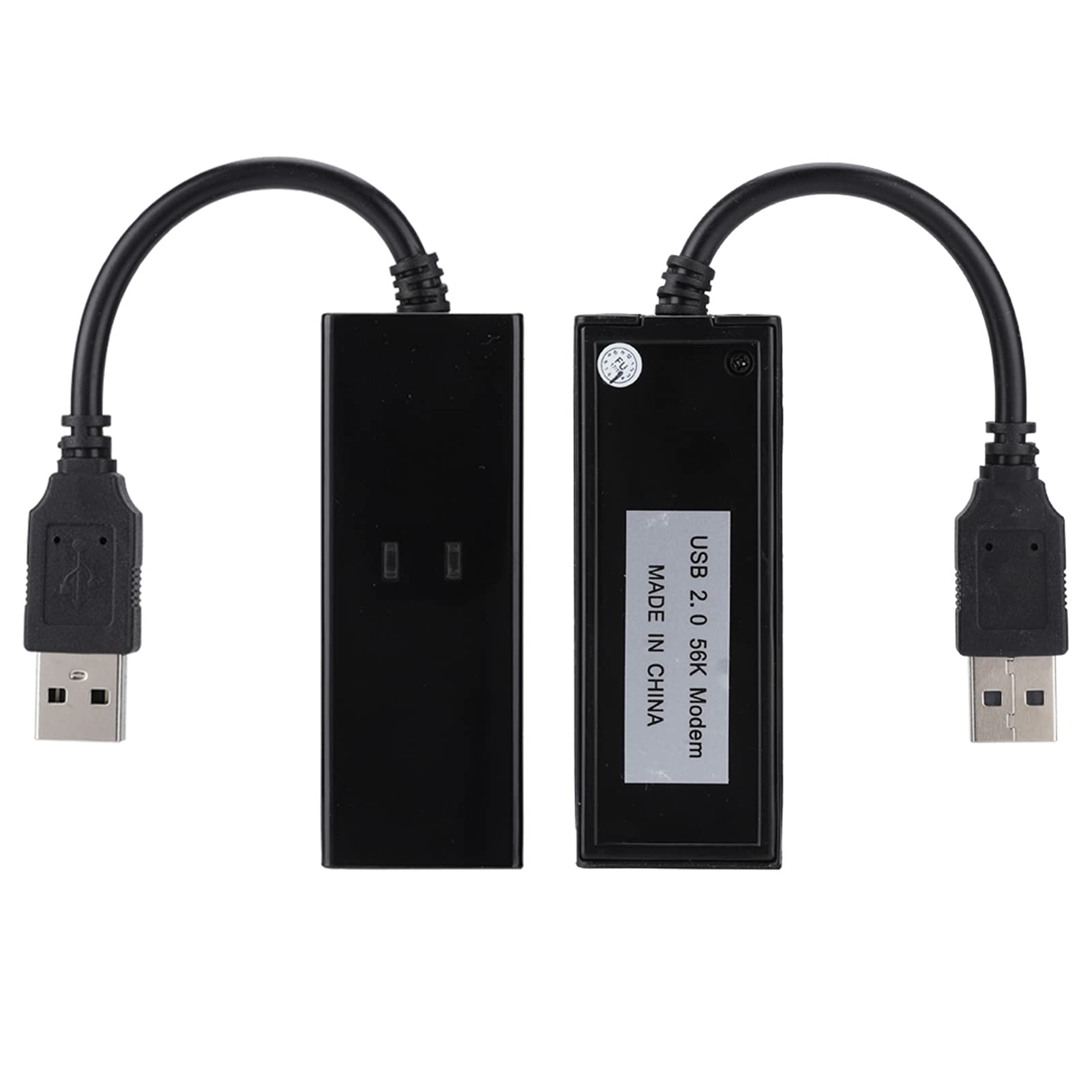 ASHATA 56K Data Modem, External Dial Up Voice Fax Data Modem,USB 2.0 56K Fax Modem,Small Size,Light-Weighted,Fit for Win7 Win8 Win10