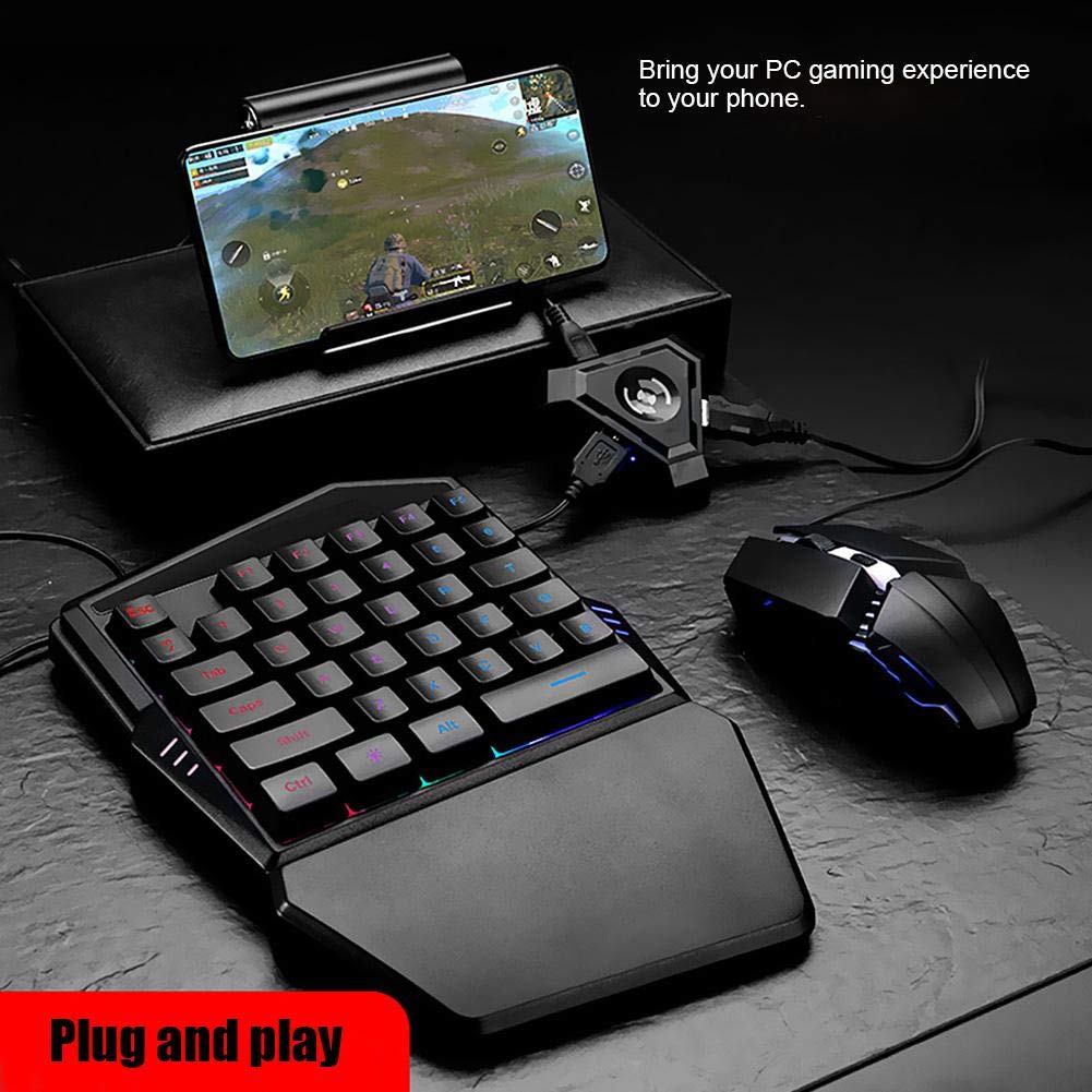 ASHATA Gamepad Keyboard Mouse Converter, Keyboard Mouse Adapter for Game Console with PC Gaming Experience, Improving Better Control,for Android for iOS