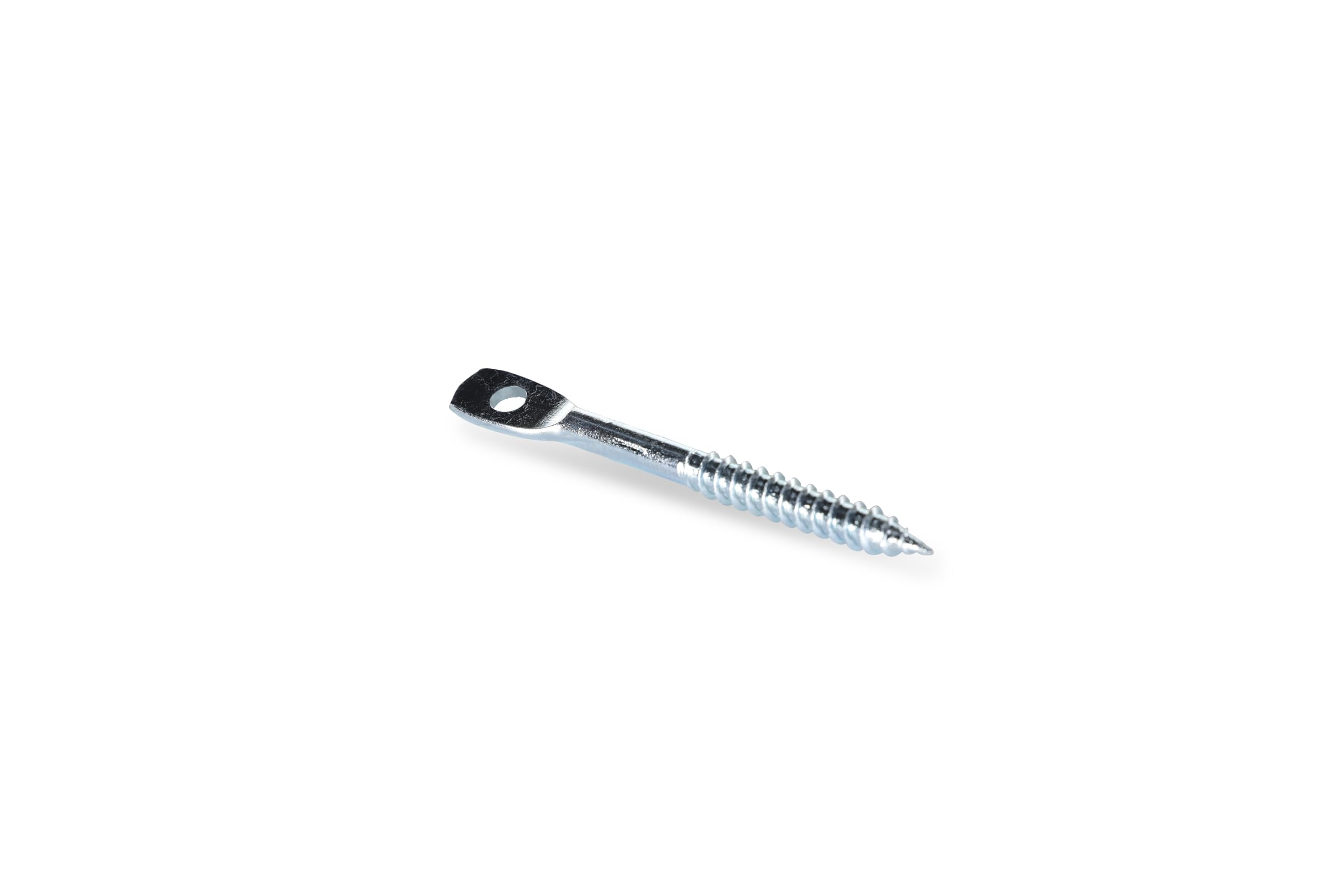 100 Pack, ToolPro 3 Inch Eye Lag Screws, Zinc Plated Carbon Steel Construction Screws for use with attaching Hanger Wire to Ceiling Joists.